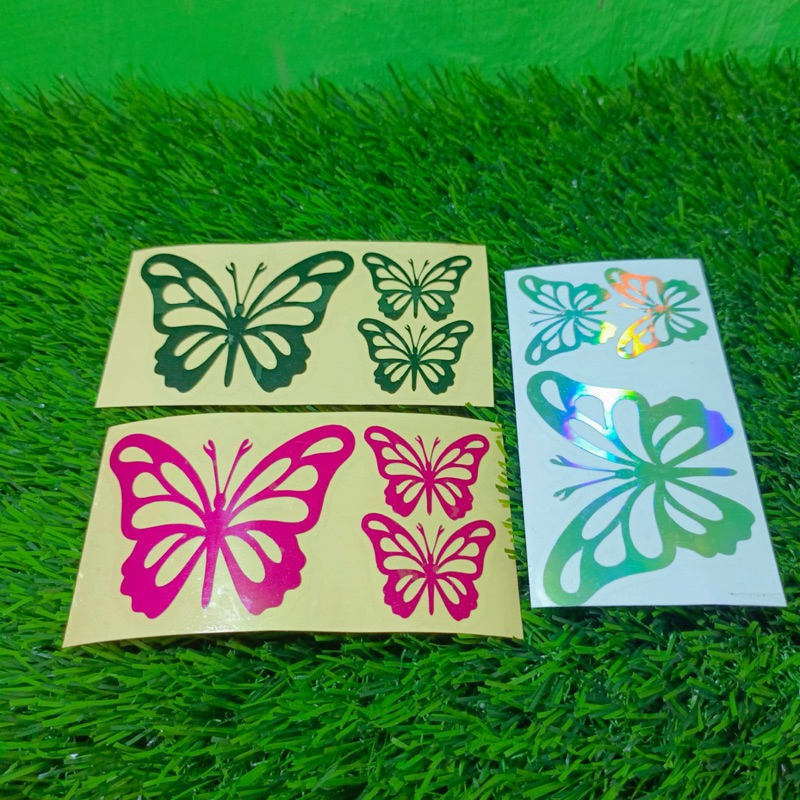 Beautiful butterfly motorbike sticker set, quality cutting sticker ...