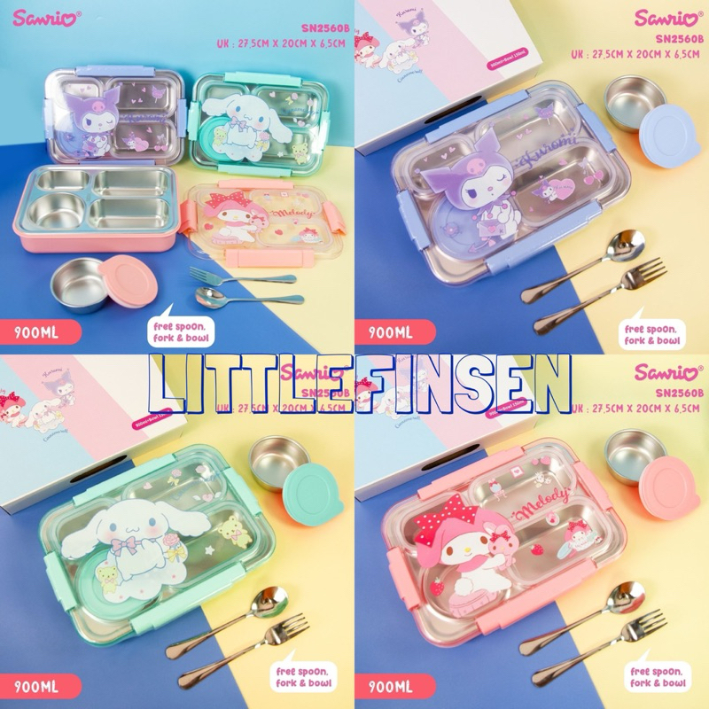 Sanrio anti-Spill Lunch box With Soup/sanrio kuromi cinamurol melody ...