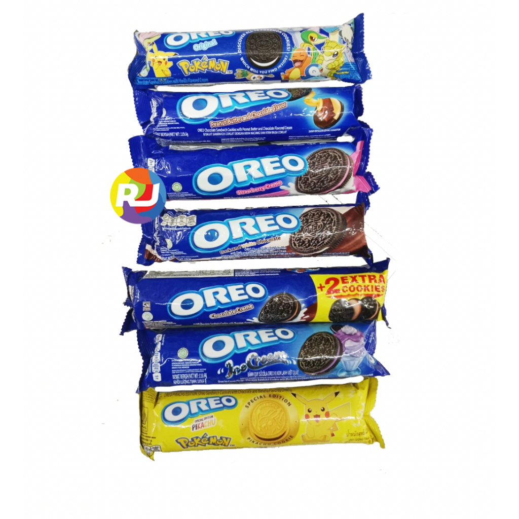 Oreo Snack 119gr - Original / Strawberry / Peanut / Birthday Sprinkles ...