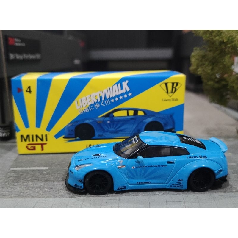 Mini GT LB Works Nissan GTR Light Blue (Elastic) | Shopee Philippines