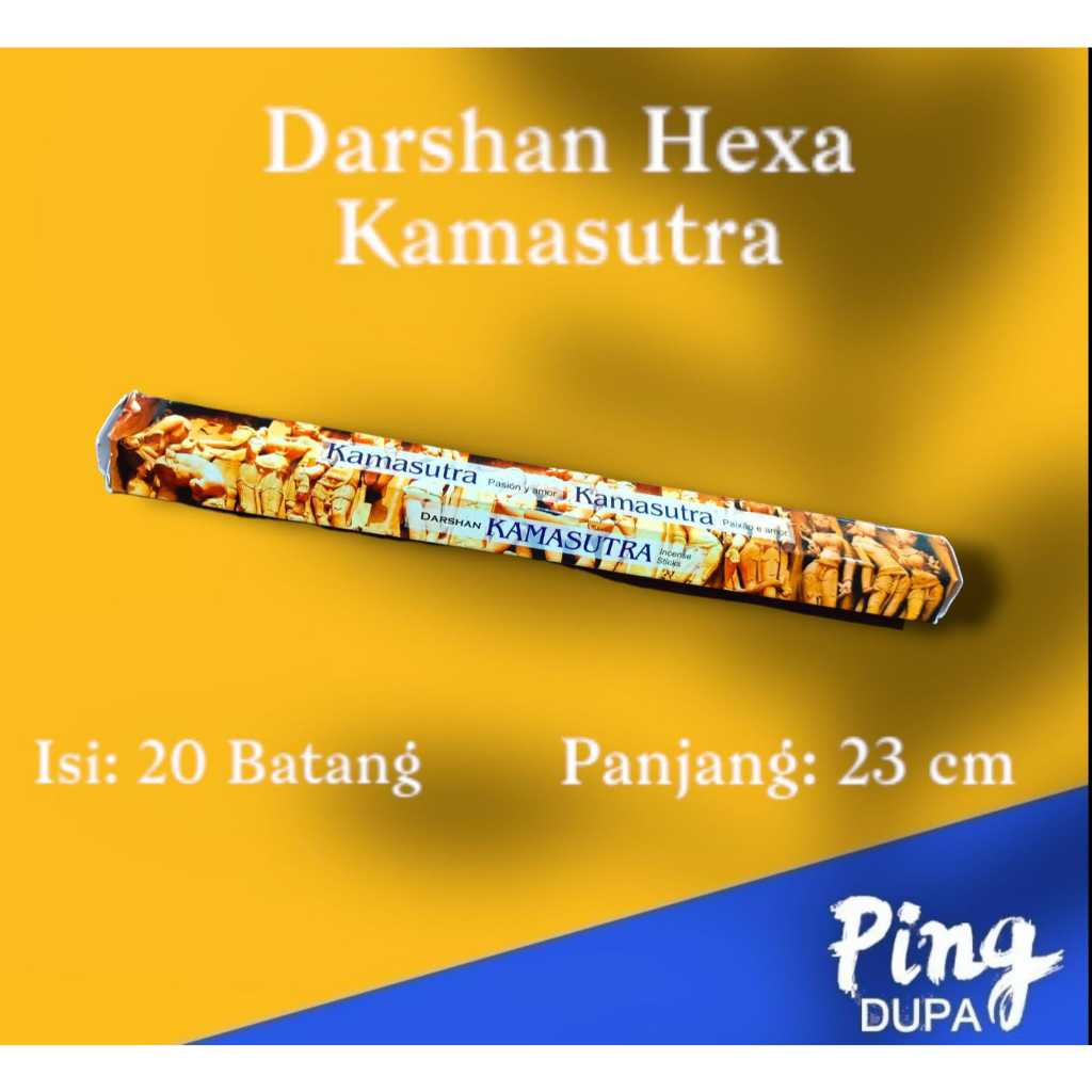 Hio Kamasutra Hexa Incense Handmade 20 Sticks By Darshan India | Shopee ...