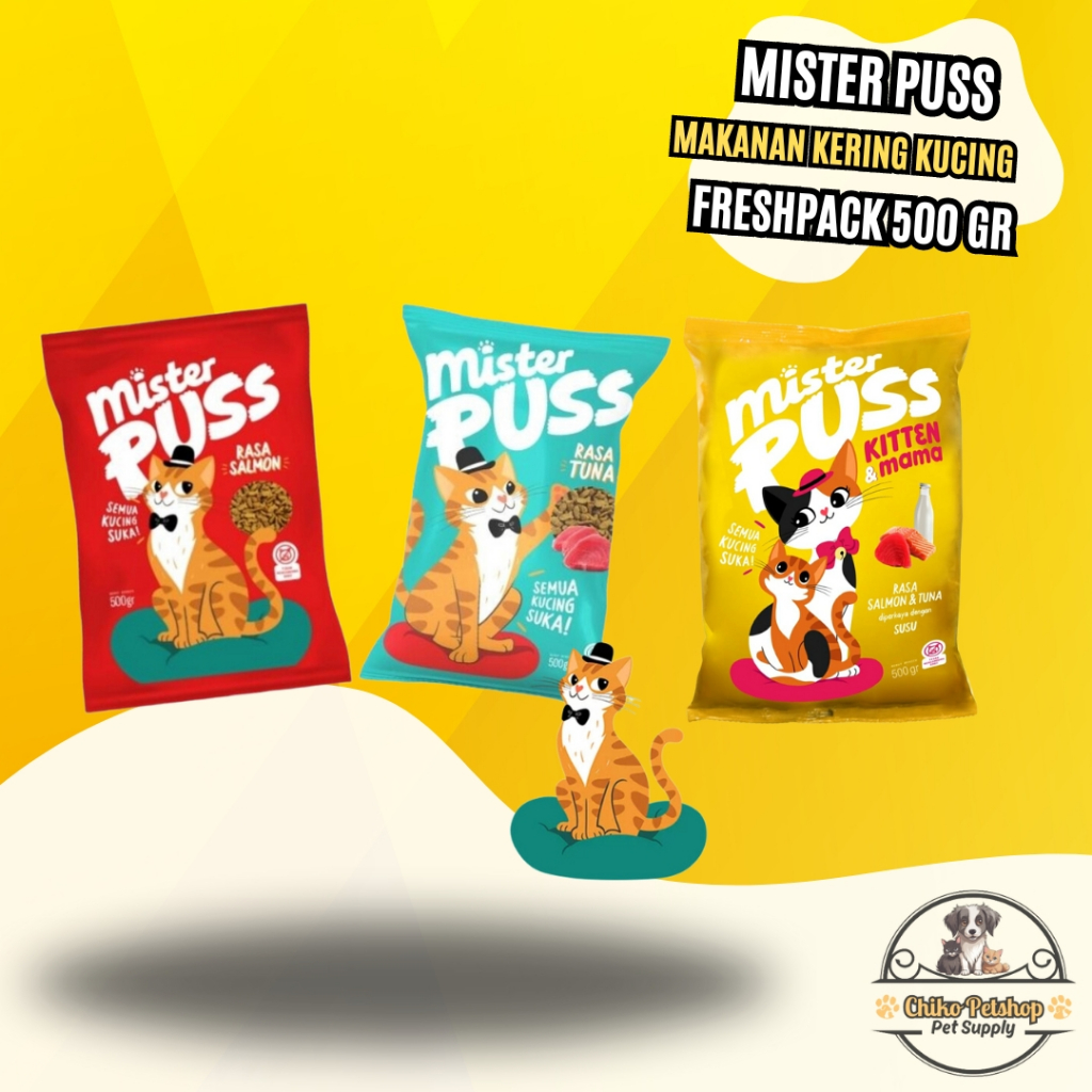 Mister Puss Cat Food 500Gr | Shopee Philippines