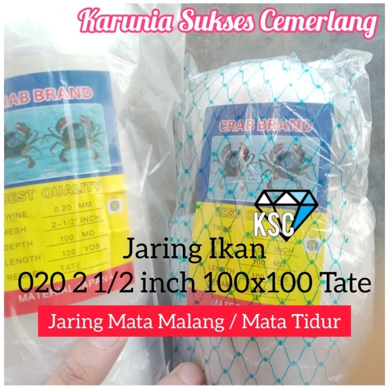 MATA FISHING NET 020 2 1/2 INCH 100X100 TATE (MALANG EYES / SLEEPING ...