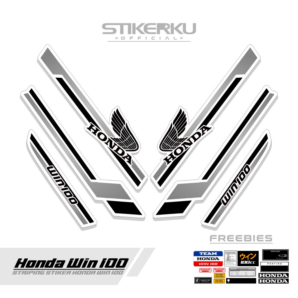 Honda WIN STRIPING / MOTIF 140 / STICKER WIN 100 / STICKER VARIATION ...
