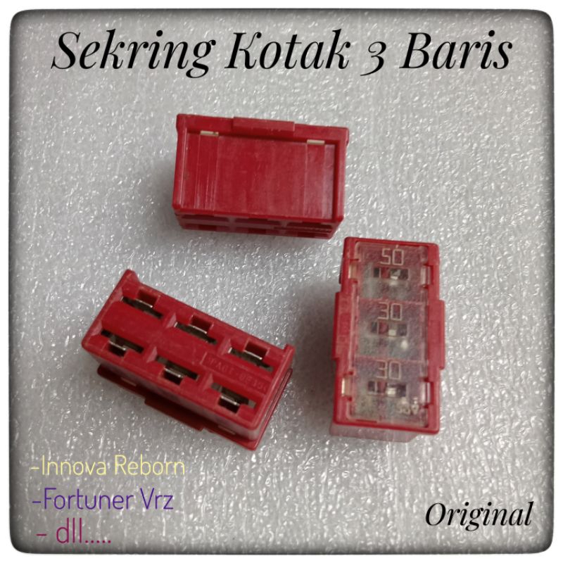 Innova Reborn Fortuner Vrz Srz Fuse Toyota Center Fuse 3 rows Toyota ...