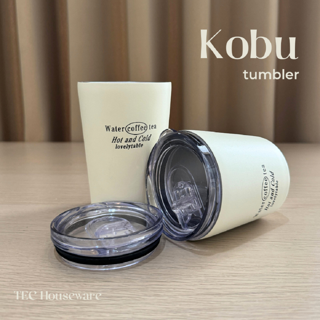 【TEC】 Kobu Ivory Stainless Steel tumblr Coffee Tea 240ml 360ml Aesthetic Coffee Tea drinking ...