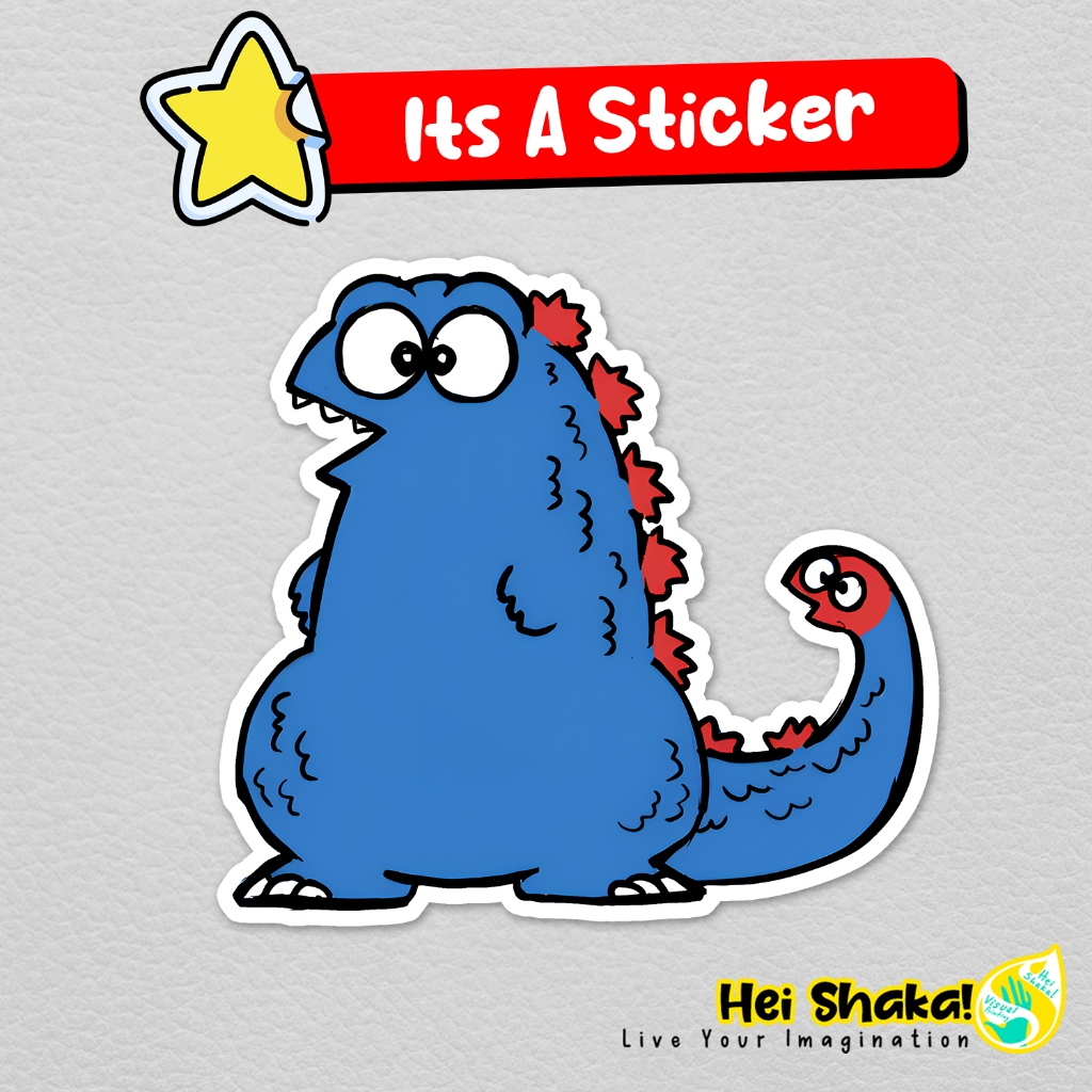 Cute Monster Godzilla Sticker Kaiju Sticker Waterproof Vinyl Material ...