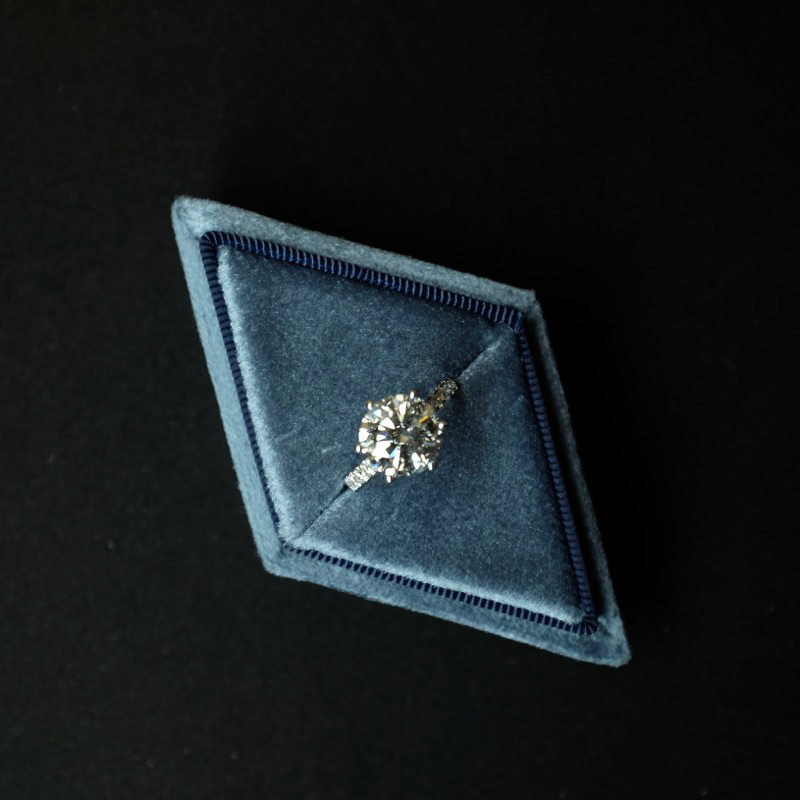 1-slot Diamond Shape Ring Box / Engagement Proposal Ring Box | Shopee ...