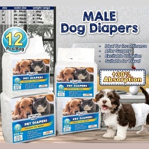 Diapers HAGEN & LOGAN Pet Diapers MALE CAT DOG Diapers MALE CAT DOG ...