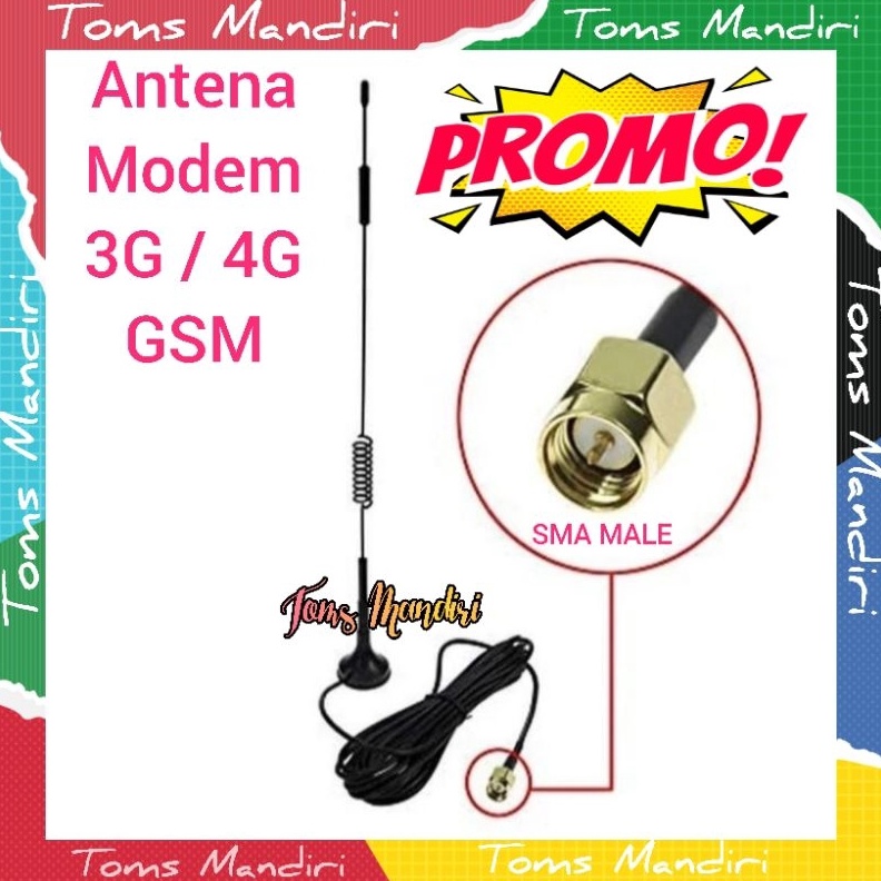 Sensational Antenna Modem 4G Lte 3G Gsm Connector Sma Male 3 Meters ...