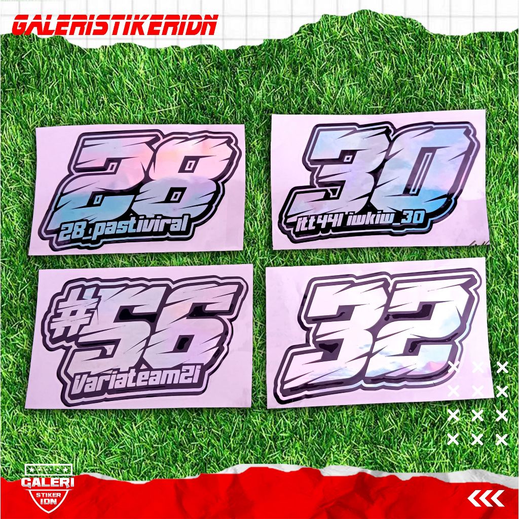 NUMBER STICKER RACING NUMBER STICKER RACING NUMBER STICKER CUTTING ...