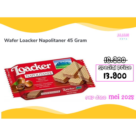 Napolitaner Loacker Wafer 45 Grams | Shopee Philippines Napolitaner Loacker Wafer 45 Grams | Shopee Philippines