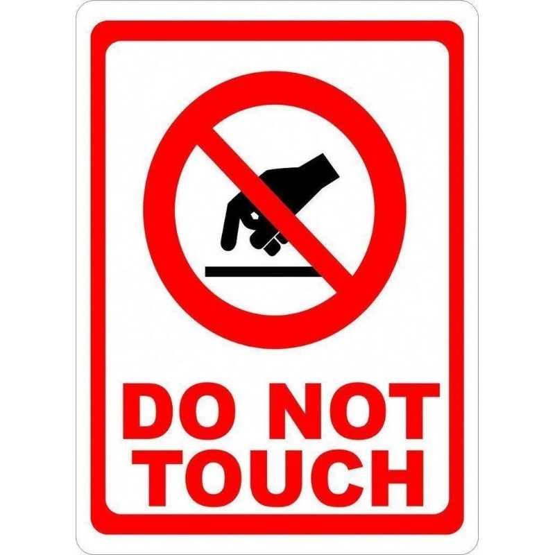 Do not touch sticker, Don't Send You | Shopee Philippines