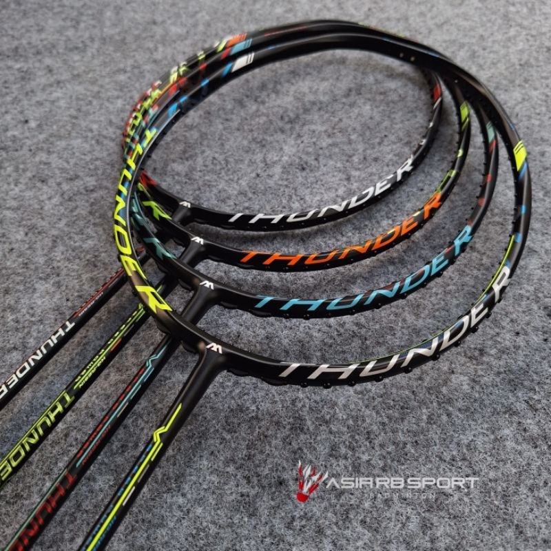 Original Powermax Thunder 777 Badminton Racket Ready to Use | Shopee ...