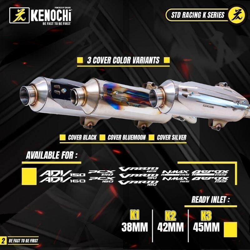 Standard RACING KENOCHI K SERIES STAINLESS AEROX N-MAX VARIO PCX ADV ...