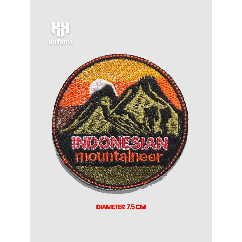 INDONESIAN MOUNTAIN EMBROIDERY, Embroidered Emblem/patch - kk uniform ...