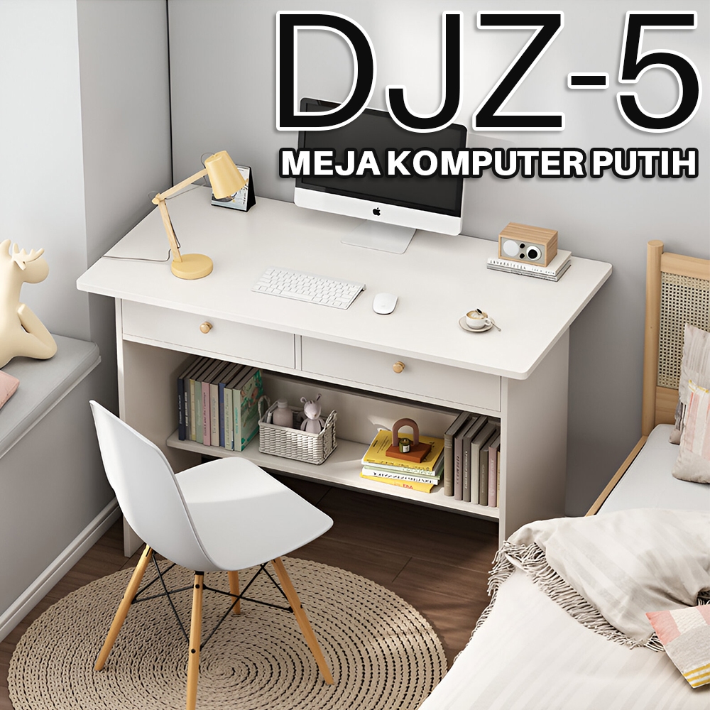 Desk with Drawers Study Desk Computer Desktop Work Desk DIY Assembly ...