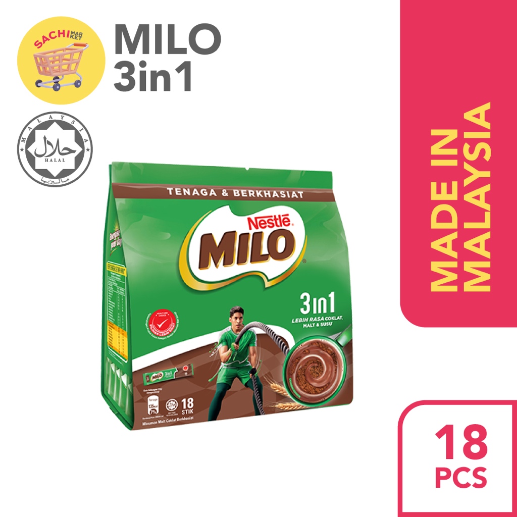Nestle MILO 3in1 Malaysia Chocolate Milk Powder Original Malaysia not ...
