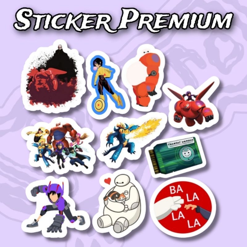 Big Hero stickers 6 pack contains 10 waterproof pcs | Shopee Philippines