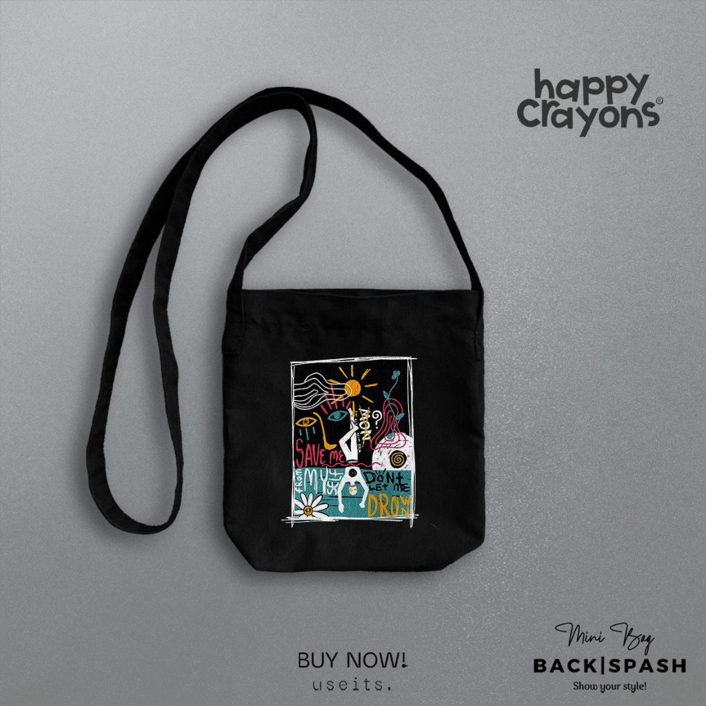 Mini Sling Bag CRAYONS Mini Bag Streetwear CRAYONS MSB1 | Shopee ...