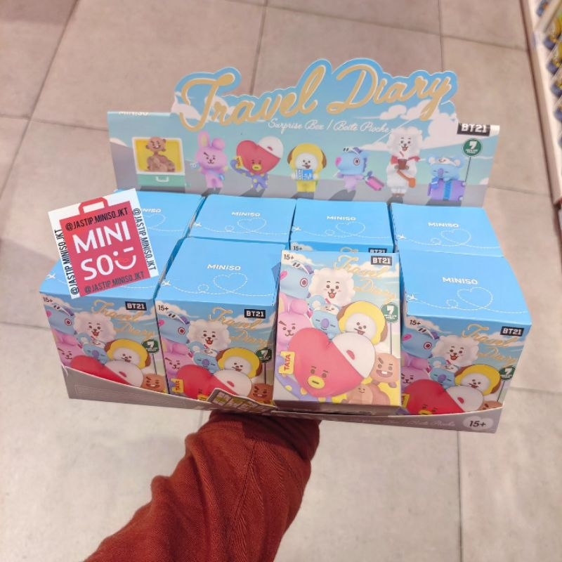 MINISO x BT21 Blind Box Figure BT 21 Travel Diary Series (1pc Random ...