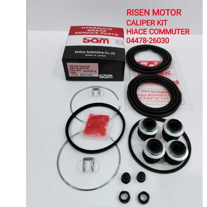 CALIPER KIT SAM RUBBER SEAL FRONT DISC BRAKE KIT HIACE COMMUTER KDH20 ...