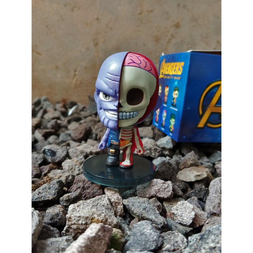 Action figure marvel skeleton hulk thanos Captain america | Shopee ...