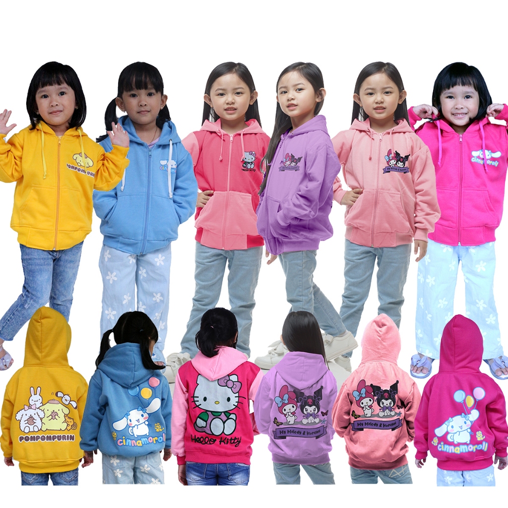 Children's Jacket hoodie model Girls sanrio kuromi Character melody ...