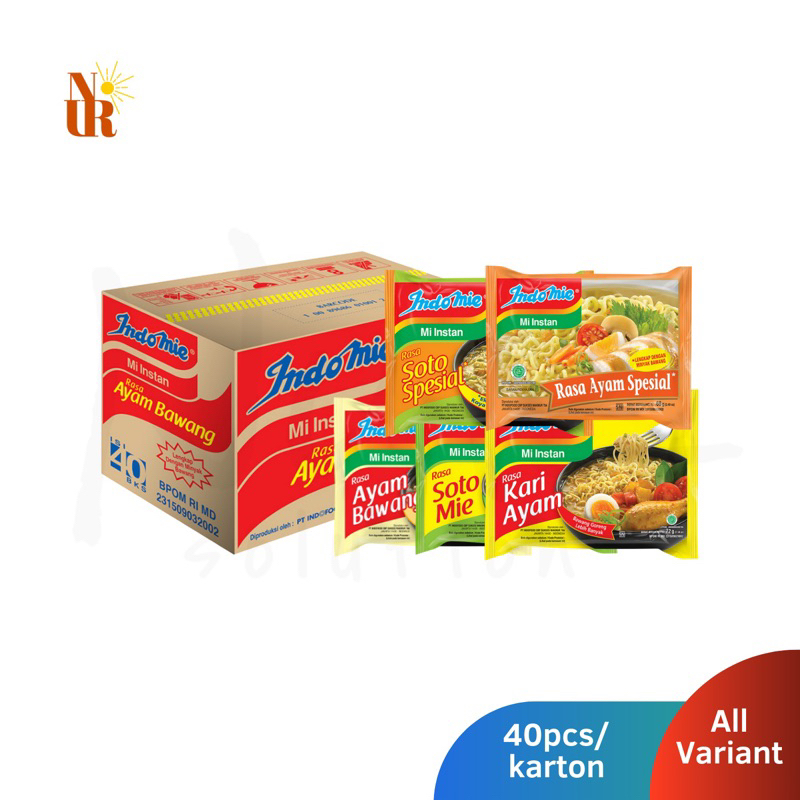 Indomie Instant Soup 40pcs [Carton] - All Variants | Shopee Philippines