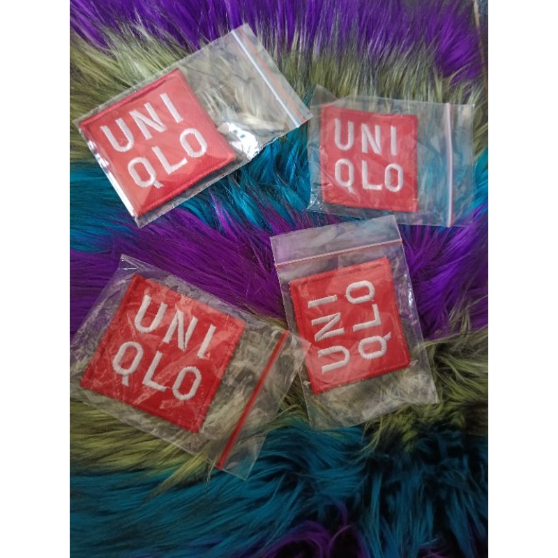 Embroidered Patches BECOME UNIQLO and UNIQUE LOGO LOH | Shopee Philippines