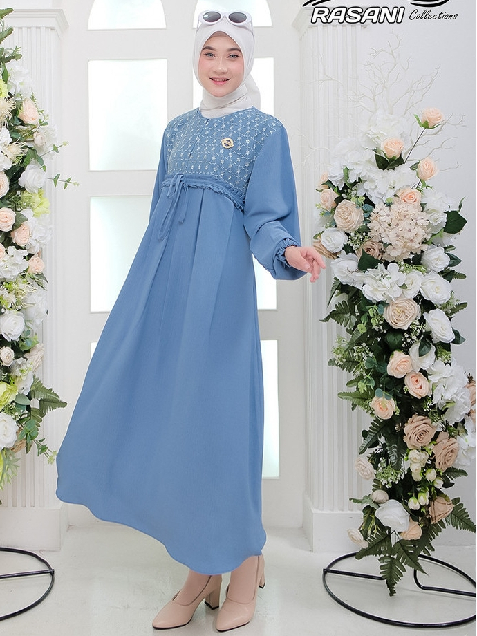 Rasani Midi Dress Cringkle Air floe MIX Barokat Code MD-RT-SHOPIA ...