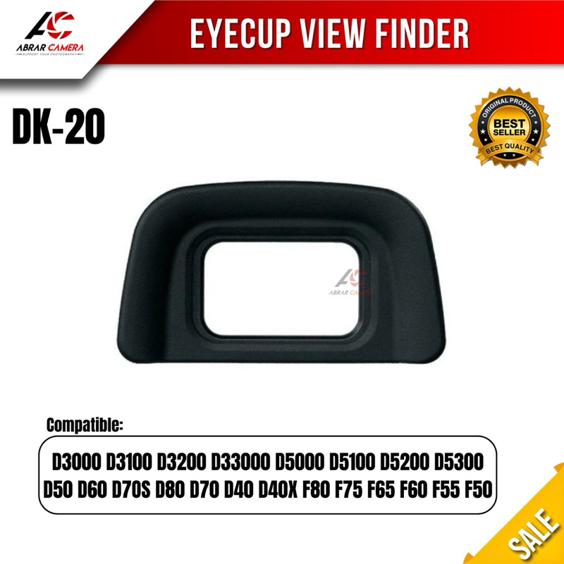 Eyecup DK-20 Rubber Nikon D3000 D3100 D3200 D5100 D5200 D60 D70S D50 ...