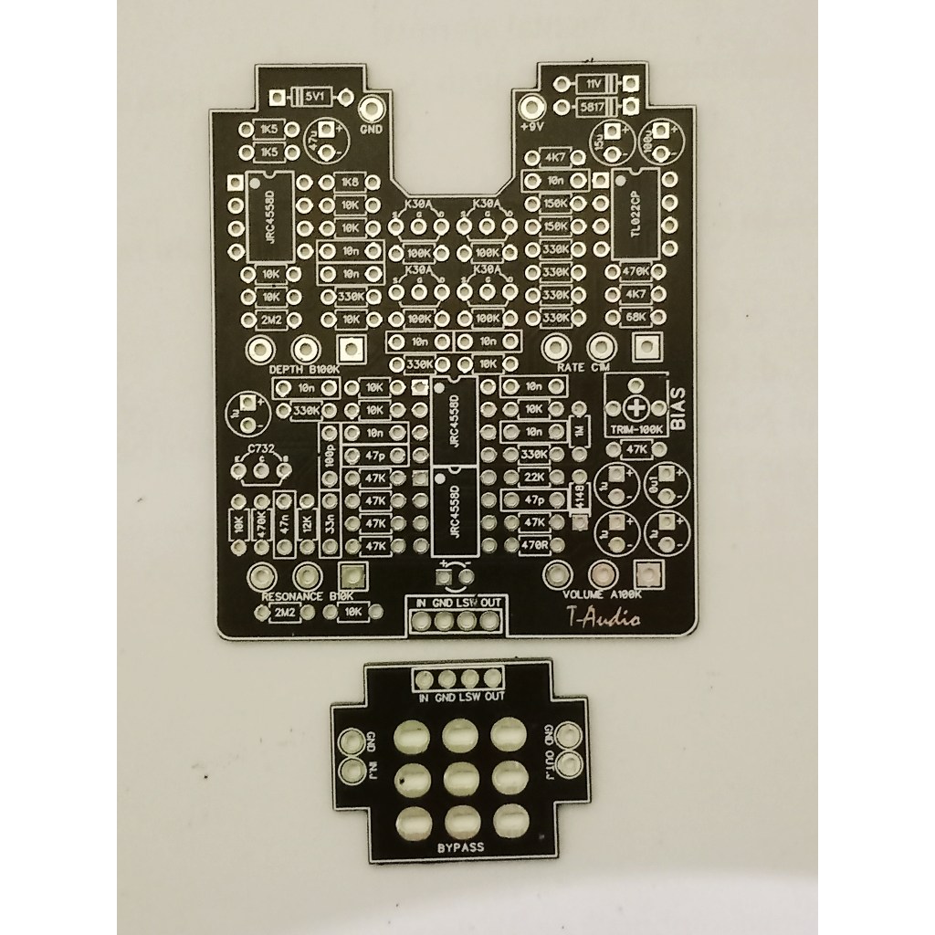 T-audio PCBFX-296 Based on Boss PH1-R PH-1 PH1 Phaser Guitar Effect ...