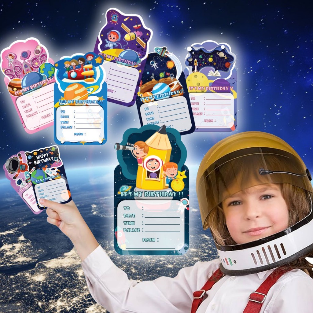 YMK Astronaut| Invitation Cards (1 Bal 50 Pack) | Shopee Philippines