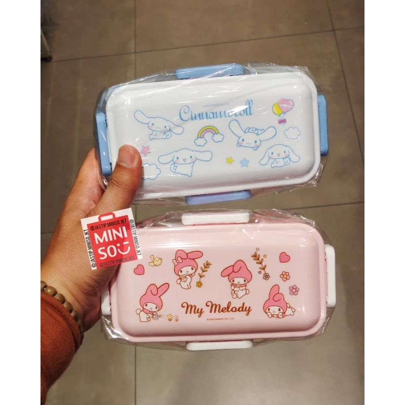 MINISO x SANRIO Bento Box with CINNAMOROLL / MY MELODY divider (525ml ...