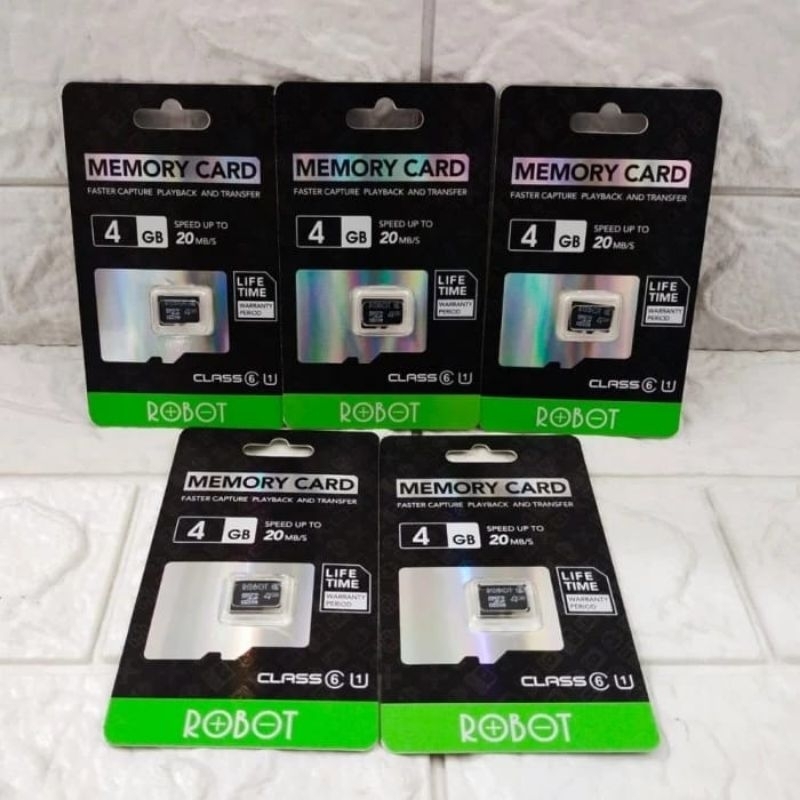 MEMORY ROBOT/MEMORY CARD ROBOT ORIGINAL 100%/ WARRANTY 4GB/8GB/16GB ...