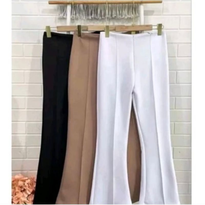 Cutbray pants/women's trousers/office pants/scuba culottes | Shopee ...