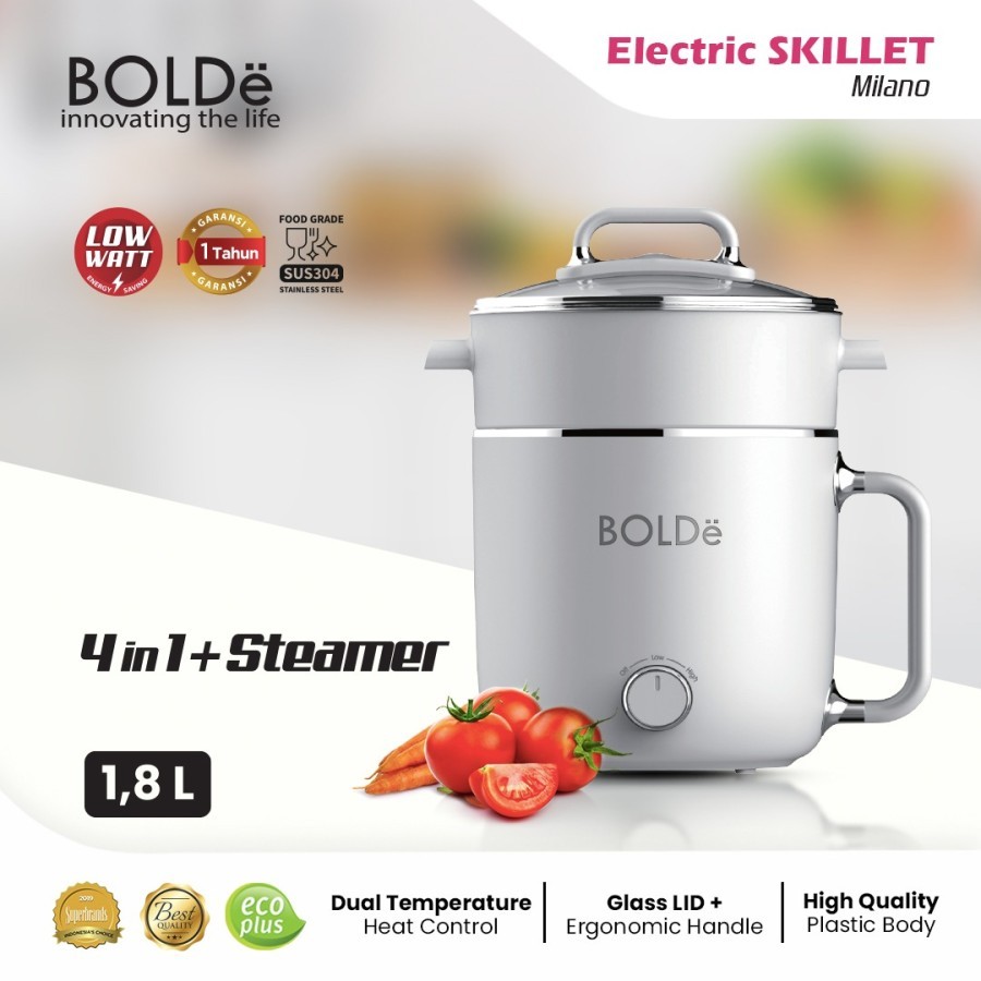 Bolde Electric Skillet Milano Multicooker Multipurpose Pot 1.8 Liter ...
