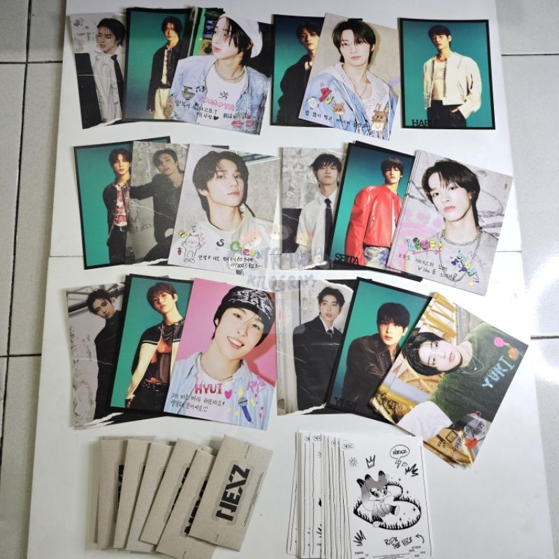 Nexz Ride The Vibe Official Postcard + Sticker Album Tomoya Yu Haru So ...