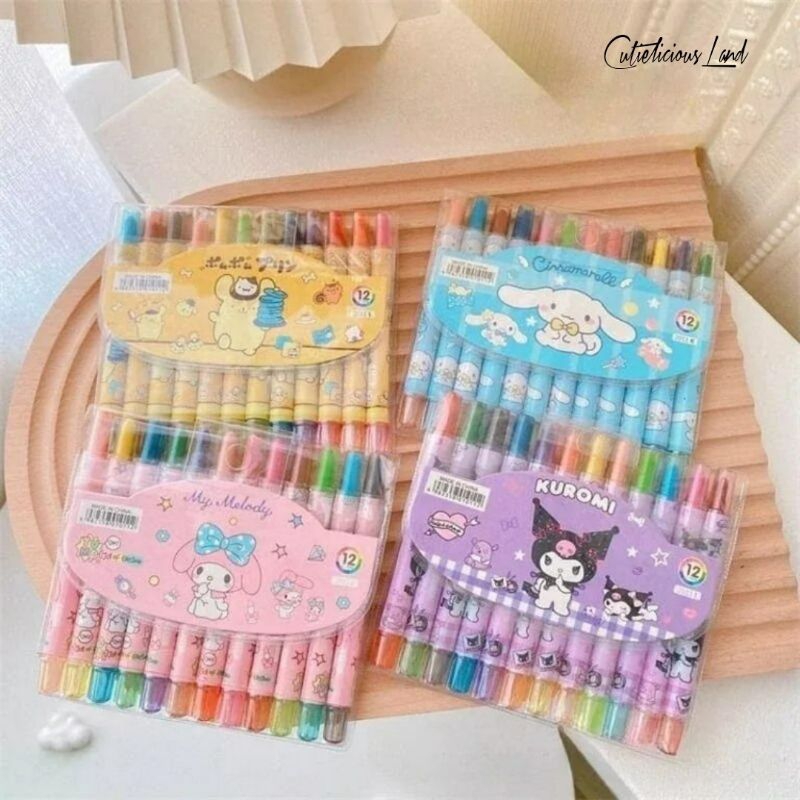 Cutieliciousland | Crayon - Sanrio Crayon/Swivel Crayon/Screw Crayon ...