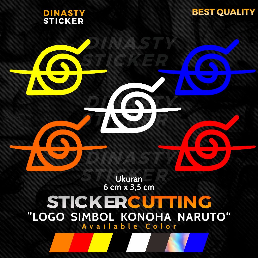 Konoha NARUTO Symbol LOGO CUTTING STICKER | Shopee Philippines