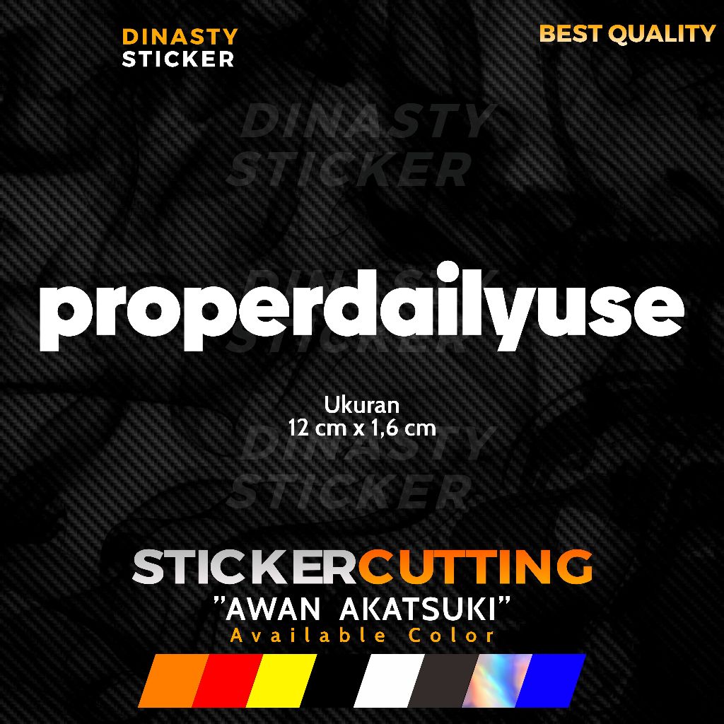 Proper DAILY USE CUTTING STICKER STICKER | Shopee Philippines