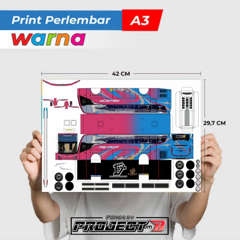 Miniature BUS CASPER JET BUS 5 ASYROF PATTERN SHEET | Shopee Philippines