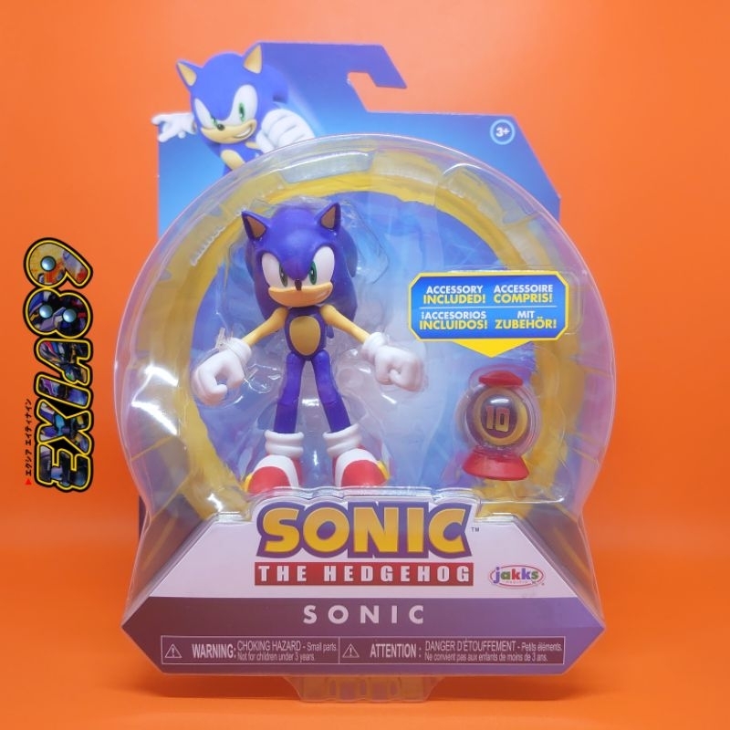Sonic The Hedgehog 4-Inch Articulated Action Figure - Sonic With Super ...