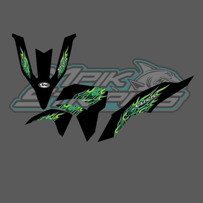 STRIPING STICKER TRANSPARENT VARIO NEW 2024 GEN 2 MOTIF DESIGN API ...