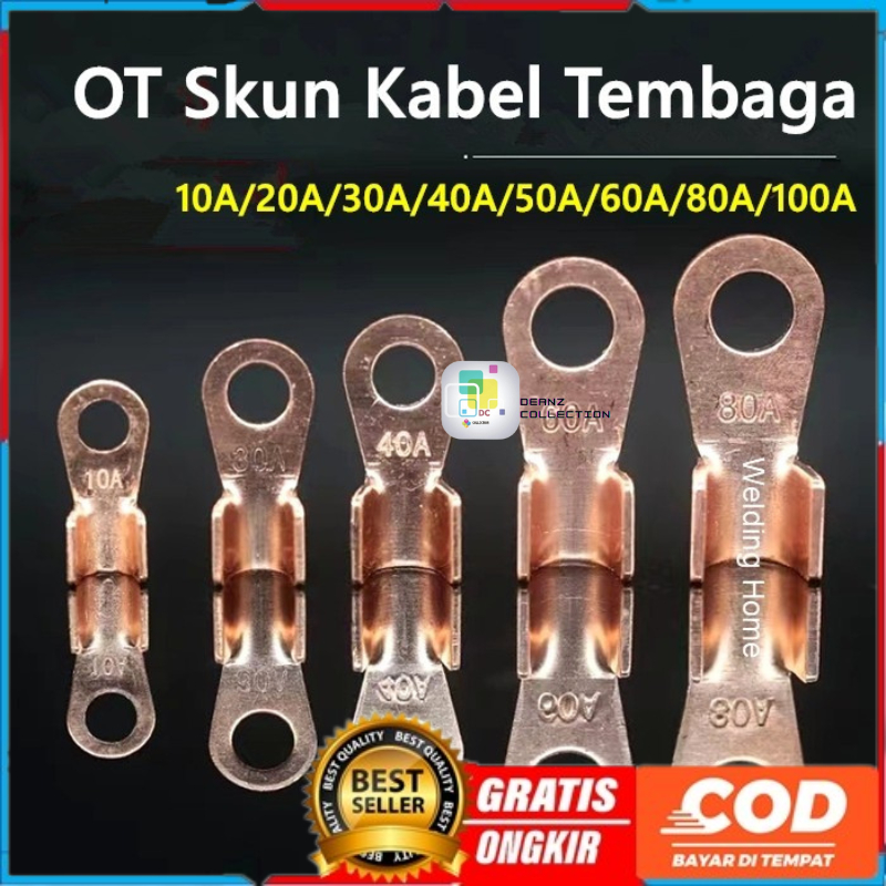 Skun Cable OT Scun Copper Cu Brass Skun OT-10A 20A 30A 40A 50A 60A 80A ...