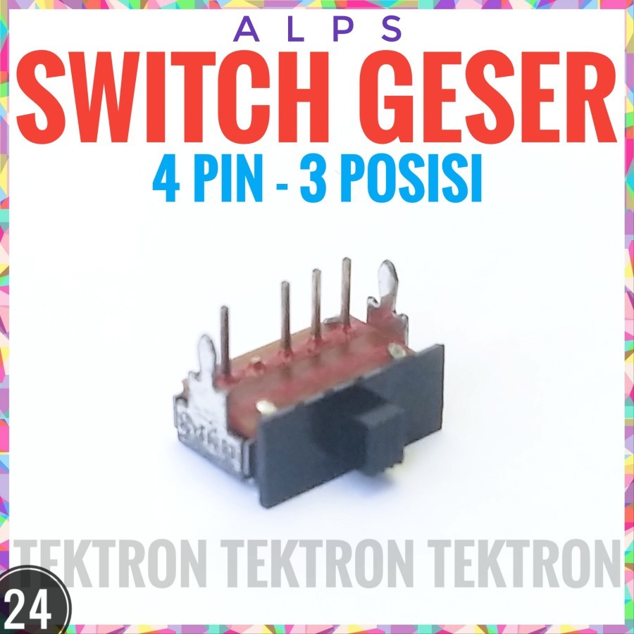 Alps SLIDE SWITCH 4P 3Way SLIDE SWITCH 4pin 3 position SELECTOR ...