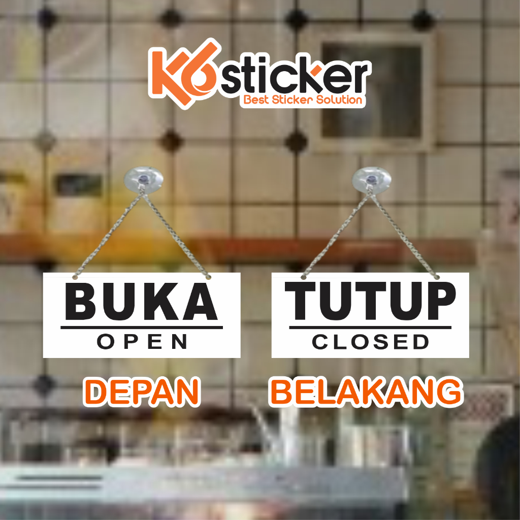 Sign Acrylic-Open Closed / Open Close (2 faces) Open Closed Sign Board ...