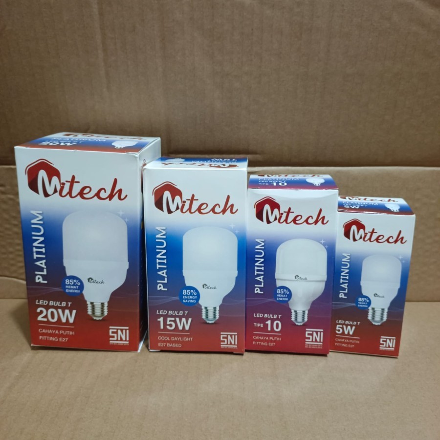 MITECH PLATINUM LED T BULB LIGHT 5W 10W CAPSULE SNI | Shopee Philippines