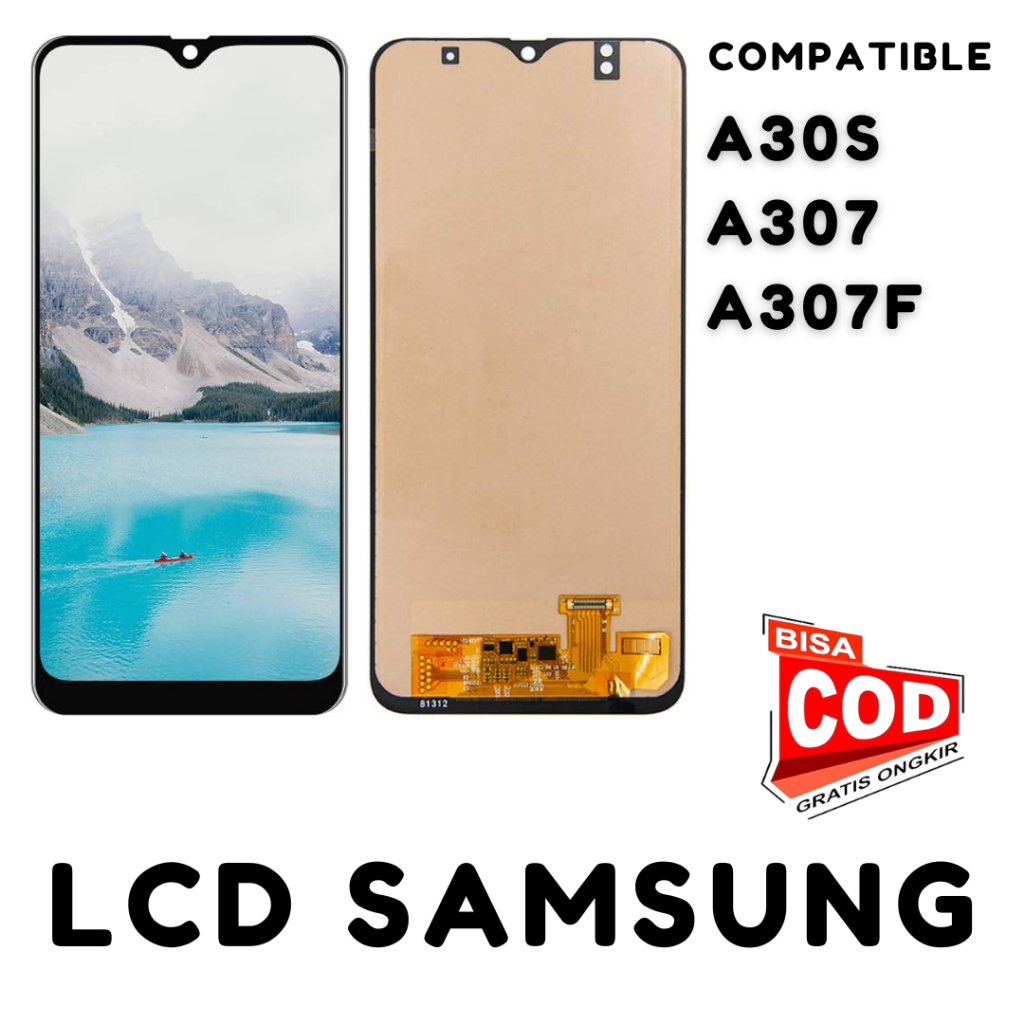 Lcd SAMSUNG A30S A307 A307F FULLSET TOUCHSCREEN With JU Official ...